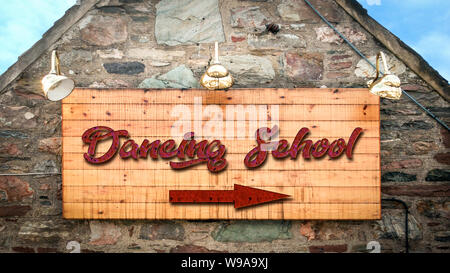 Street Sign the Direction Way to DANCING SCHOOL Stock Photo - Alamy