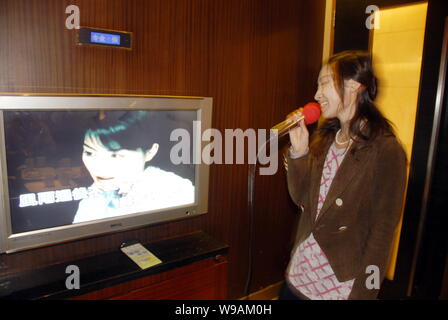 Chinese karaoke at a KTV in Beijing, China. 09-Nov-2009 Stock Photo - Alamy