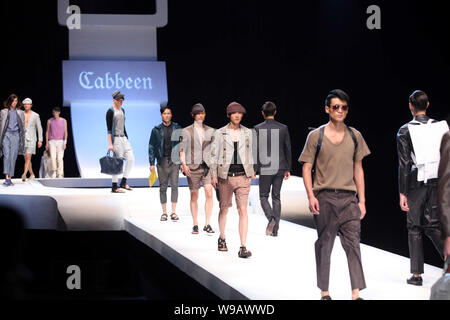 Cabbeen fashion show during the China Fashion Week Spring/Summer 2011 ...