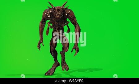 Nuclear post-apocalypse predator mutant soldier 3d render Stock Photo ...