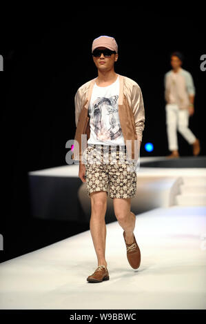 Cabbeen fashion show during the China Fashion Week Spring/Summer 2011 ...