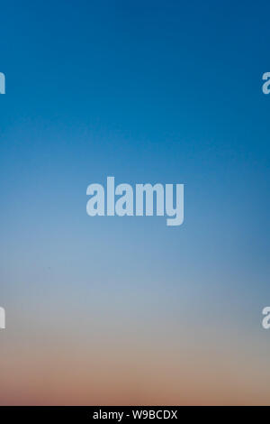 Clear sky without clouds at sunset. Background Stock Photo - Alamy
