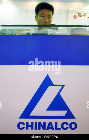 Aluminium Corporation of China Limited (CHALCO) logo displayed on a ...