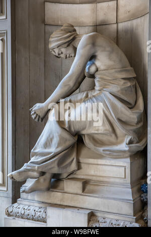 Statues at the Monumental Cemetery of Staglieno, Genua, Italy Stock ...