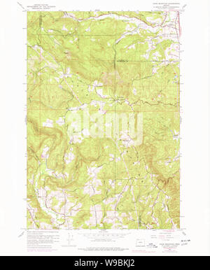USGS Topo Map Oregon Dixie Mountain 279652 1961 24000 Restoration Stock ...