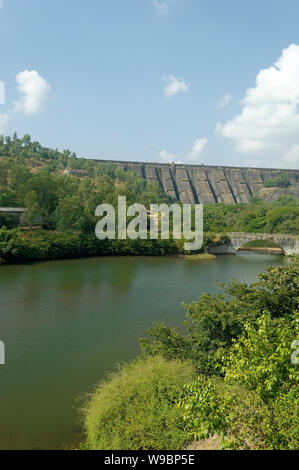 Bhandardara dam near Igatpuri, in the western ghats of India. Located ...