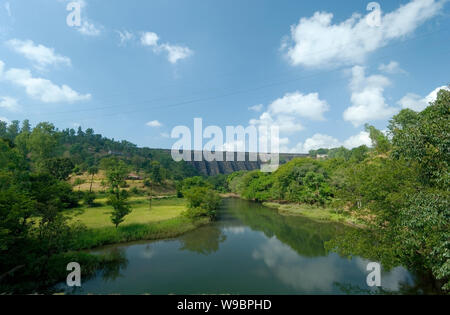 Bhandardara dam near Igatpuri, in the western ghats of India. Located ...
