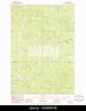 USGS Topo Map Oregon Dolph 20110810 TM Restoration Stock Photo - Alamy