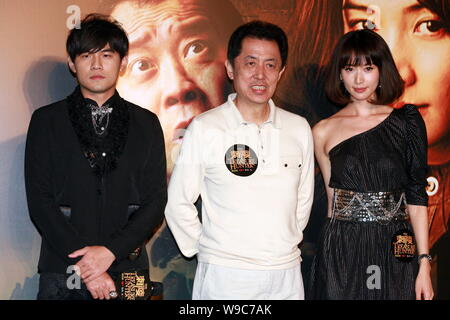 (From left) Taiwanese director Kevin Chu (Chu Yen-Ping), Taiwanese ...