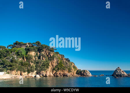 MONASTERY PUNTA DE SANTA ANNA BLANES COSTA BRAVA GERONA CATALONIA SPAIN ...