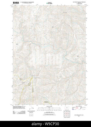 USGS Topo Map Oregon Dutchman Butte 282436 1946 62500 Inverted ...
