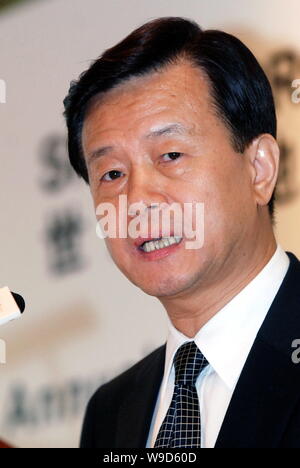 Hui Wing Mau (Xu Rongmao), Chairman of Shimao Group, attends the BFA ...