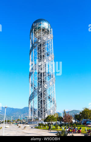 Batumi, Georgia - April 30, 2017: Ferris wheel, city panoramic ...