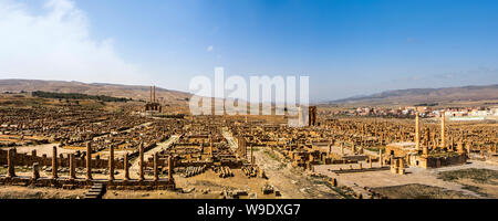 Algeria, Timgad City, Roman ruins of Timgad, UNESCO, (W.H.) Panorama ...
