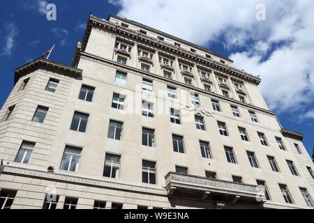 Liverpool, UK - historical Martins Bank building. Architecture heritage ...