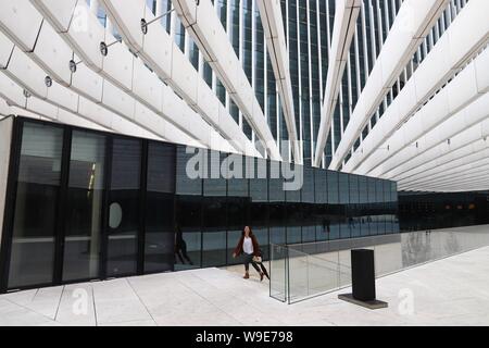 the building of the new headquarters of the EDP, Energias de Portugal ...