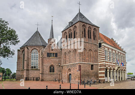 Vollenhove Overijssel Dutch town Netherlands port harbour harbor Stock ...