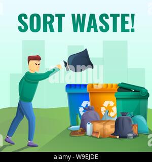 illustration, trash, cartoon, rubbish, sweepings, waste, squandering ...