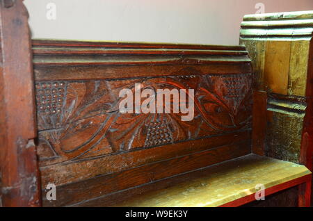 The William Brewster Pews in Scrooby Church, Nottinghamshire, England ...