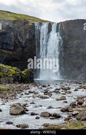 Waterfall near Seydisfjordur, Iceland Stock Photo - Alamy