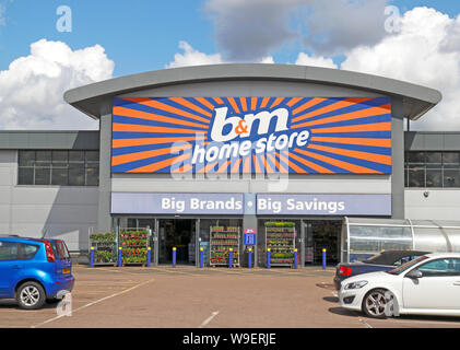 Front entrance store to a b&m home store, a UK variety retailer with ...