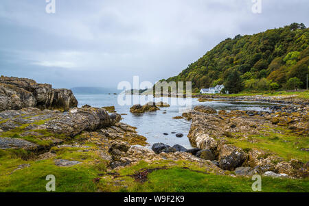rocks at Garron Point at the A2, Co Antrim, Northern Ireland Stock ...
