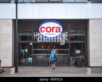 Cora Supermarket, Europe Stock Photo - Alamy