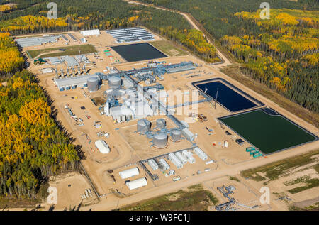 Aerial photo of Devon Jackfish One SAGD (Steam Assisted Gravity ...