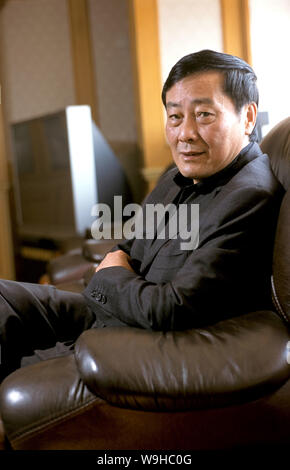 Undated file photo shows Zong Qinghou, Chairman of Wahaha Group, in ...