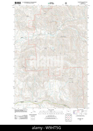 USGS Topo Map Oregon Elkhorn Peak 20110801 TM Inverted Restoration ...