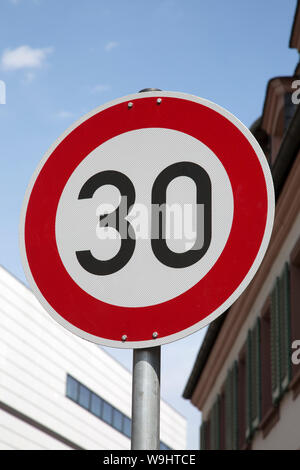 Thirty Sign in Urban Setting Stock Photo - Alamy