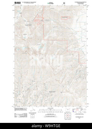 USGS Topo Map Oregon Elkhorn 279793 1985 24000 Restoration Stock Photo ...