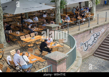 Main Terrasse Cafe Terrace; Frankfurt; Germany Stock Photo - Alamy