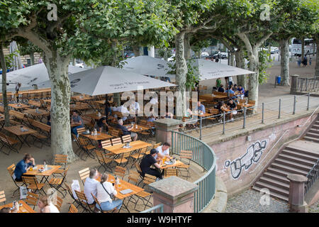 Main Terrasse Cafe Terrace; Frankfurt; Germany Stock Photo - Alamy