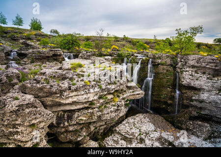 Montenegro, Many terraces of waterfalls at famous niagara falls of ...