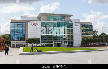 The Teesside University library building in Middlesbrough,England,UK ...