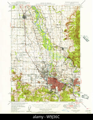 USGS Topo Map Oregon Eugene East 279824 1967 24000 Inverted Restoration ...