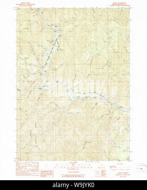 USGS Topo Map Oregon Galice 279982 1989 24000 Inverted Restoration ...