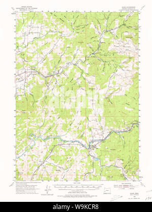 USGS Topo Map Oregon Glide 280036 1987 24000 Restoration Stock Photo ...