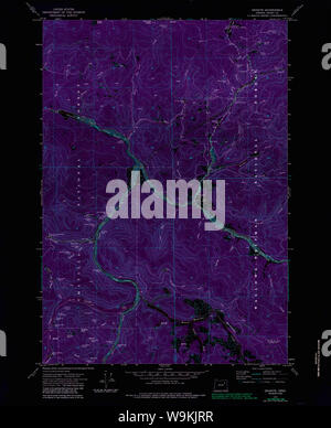 USGS Topo Map Oregon Granite 20110801 TM Restoration Stock Photo - Alamy