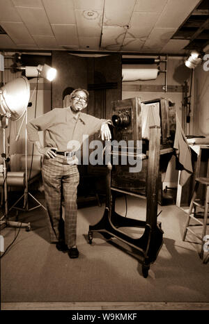 P.H. Polk, official photographer of Tuskeegee Institute with his large ...