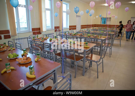 Food aid for orphans . kids eating lunch in a social school orphanage ...