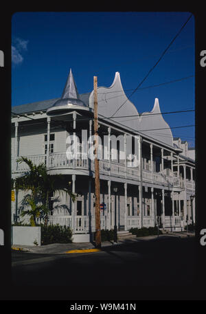 Apartment building, Key West, Florida Stock Photo - Alamy