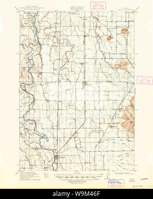 Halsey, Oregon, map 1912, 1:62500, United States of America by Timeless ...