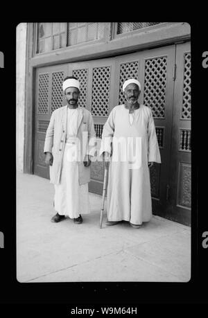 Abdel Fatah Hilmi Bey, an Arab architect, is seen at the Al-Aqsa Mosque ...