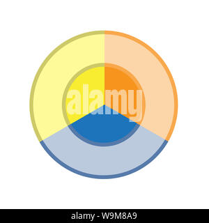 Infographic Template for 9 positions. Colorful area chart. White ...