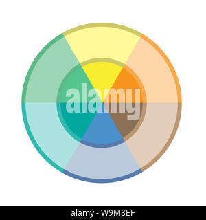 Infographic Template for 8 positions. Colorful area chart. White ...