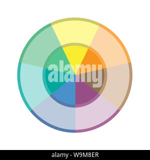 Infographic Template for 6 positions. Colorful area chart. White ...