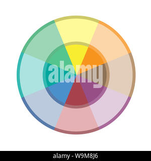 Infographic Template for 6 positions. Colorful area chart. White ...