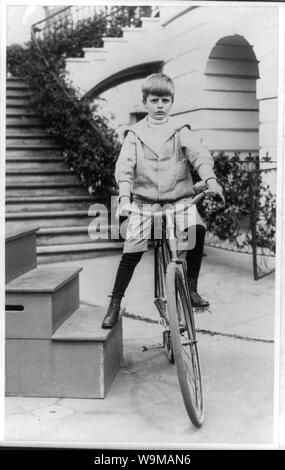 Archie Roosevelt on a bicycle Stock Photo - Alamy